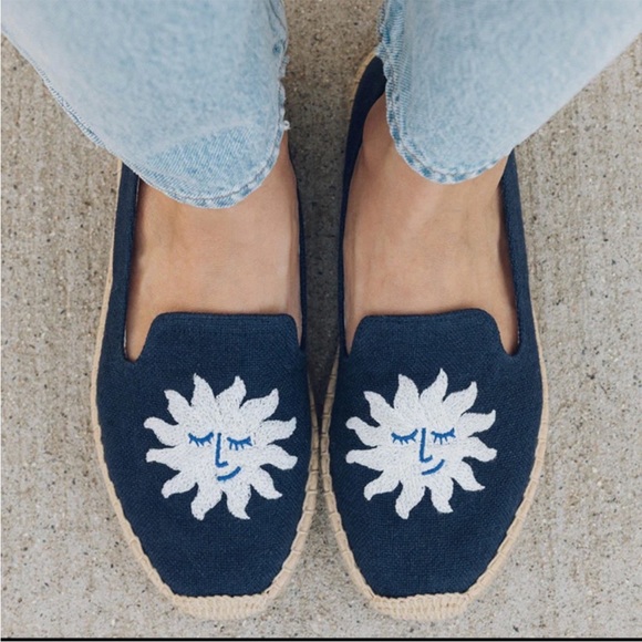 Soludos | Shoes | Soludos Sunny Espadrilles Slip On Shoes Navy Preppy ...